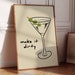 Dirty Martini Art Print Poster. art Poster, Cocktail Prints, Cocktail ...