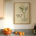 Dirty Martini Art Print Poster. art Poster, Cocktail Prints, Cocktail ...