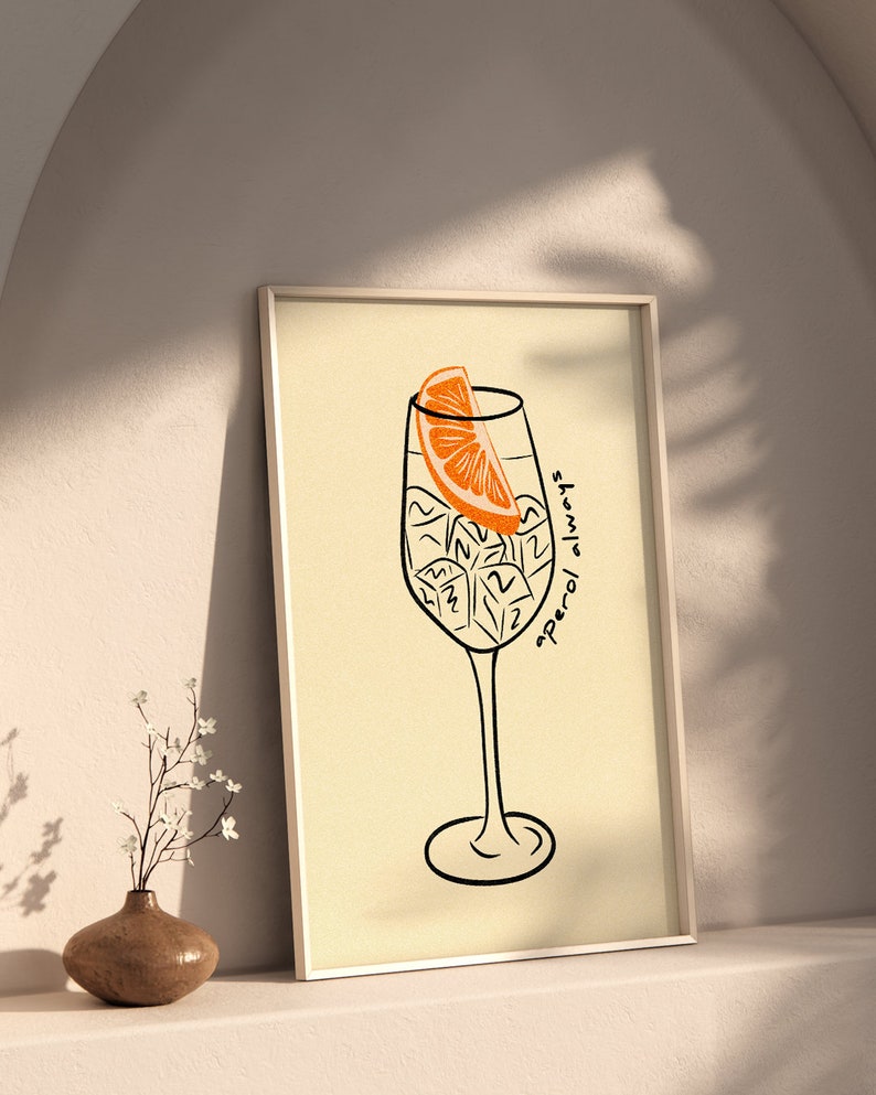 Aperol Always Art Print *digital Download* (cocktail Prints, Cocktail ...