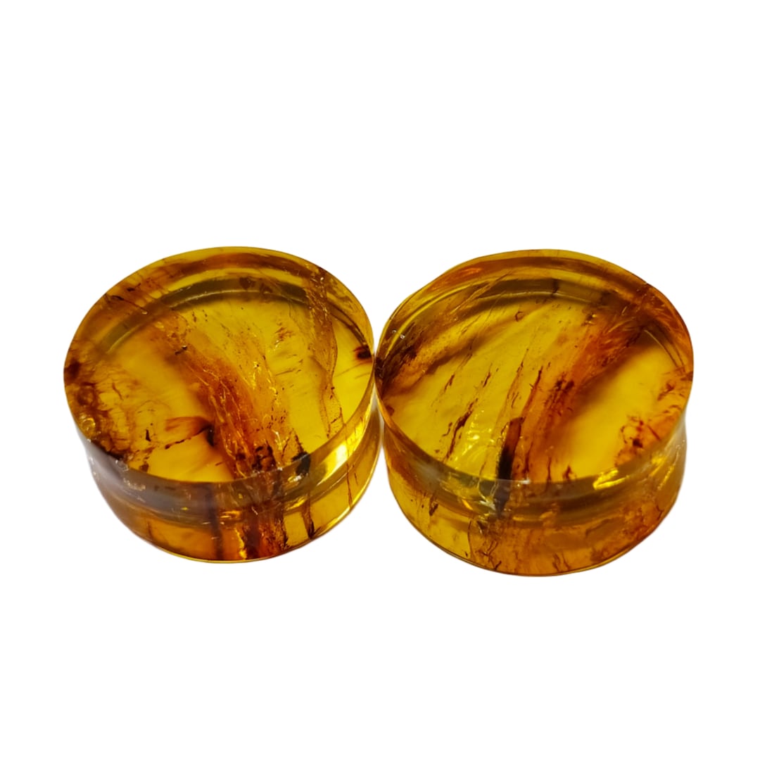 Mexican Amber Ear Expanders - Etsy
