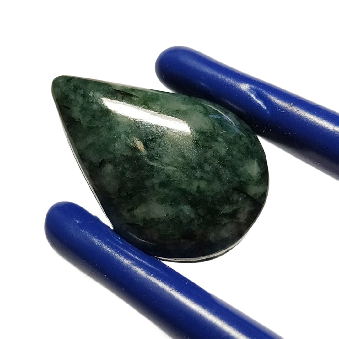 Guatemalan Jade Drop Cabochon With Groove - Etsy