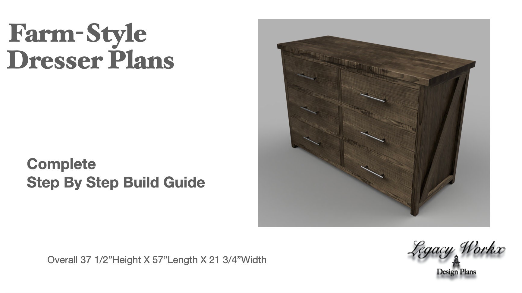 Farm-style Dresser Plans - Etsy