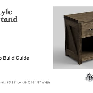 Farm-style Night Stand Plans - Etsy