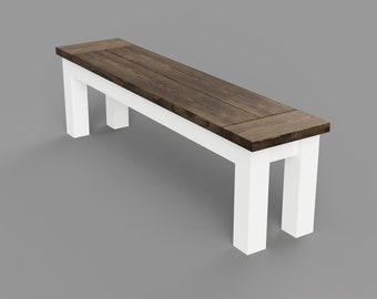 Farm Style Table and Bench Combo Plans - Etsy