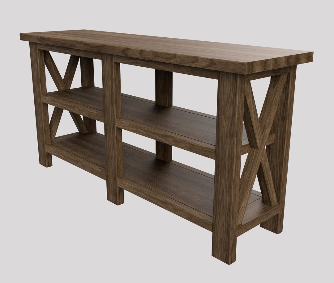 Wood Console Table Plans - Etsy