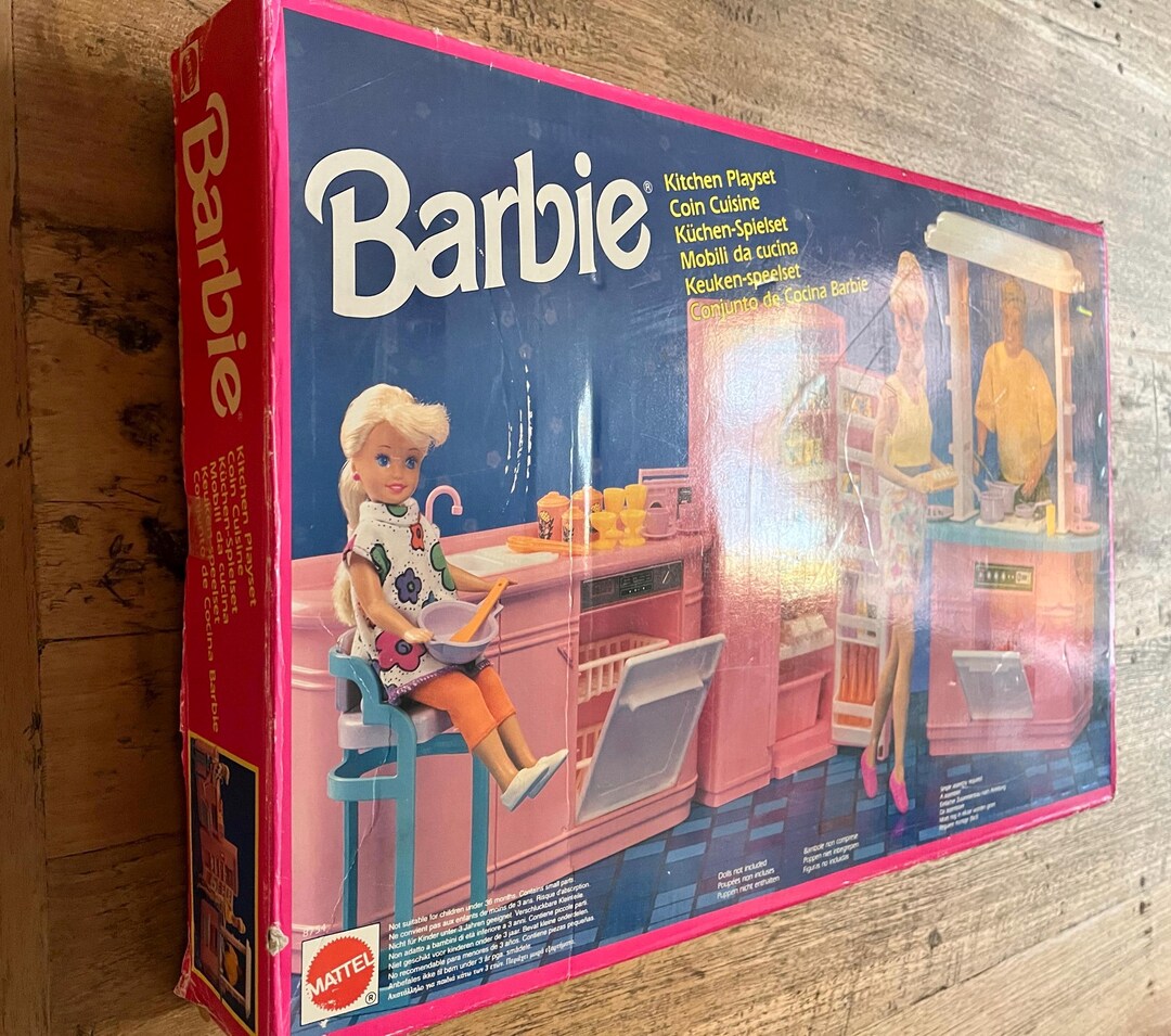 Barbie Mattel Set in Original Box. Kitchen Playset With Many ...