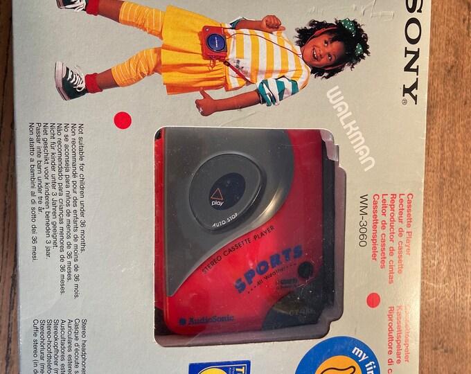 My First Sony Walkman WM 3060 Cassette Player in Original Box With ...