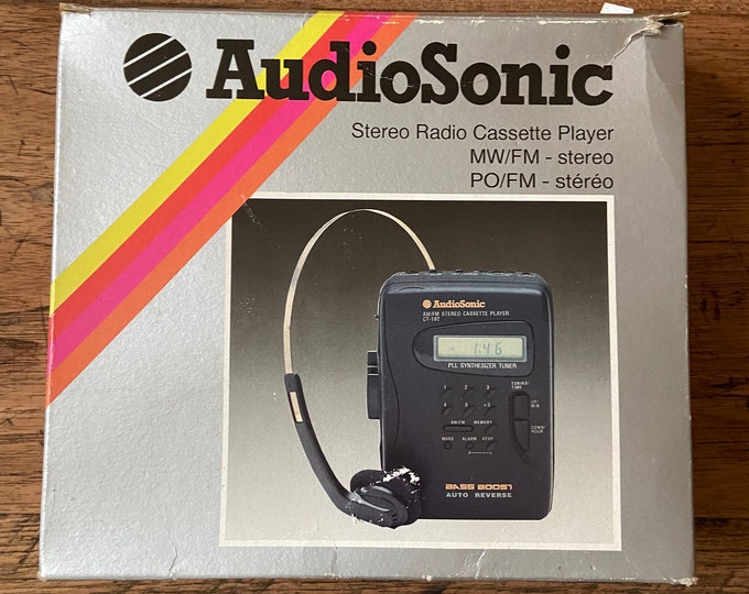 Audiosonic Walkman in Original Box and in Working Condition. CT - 192 ...