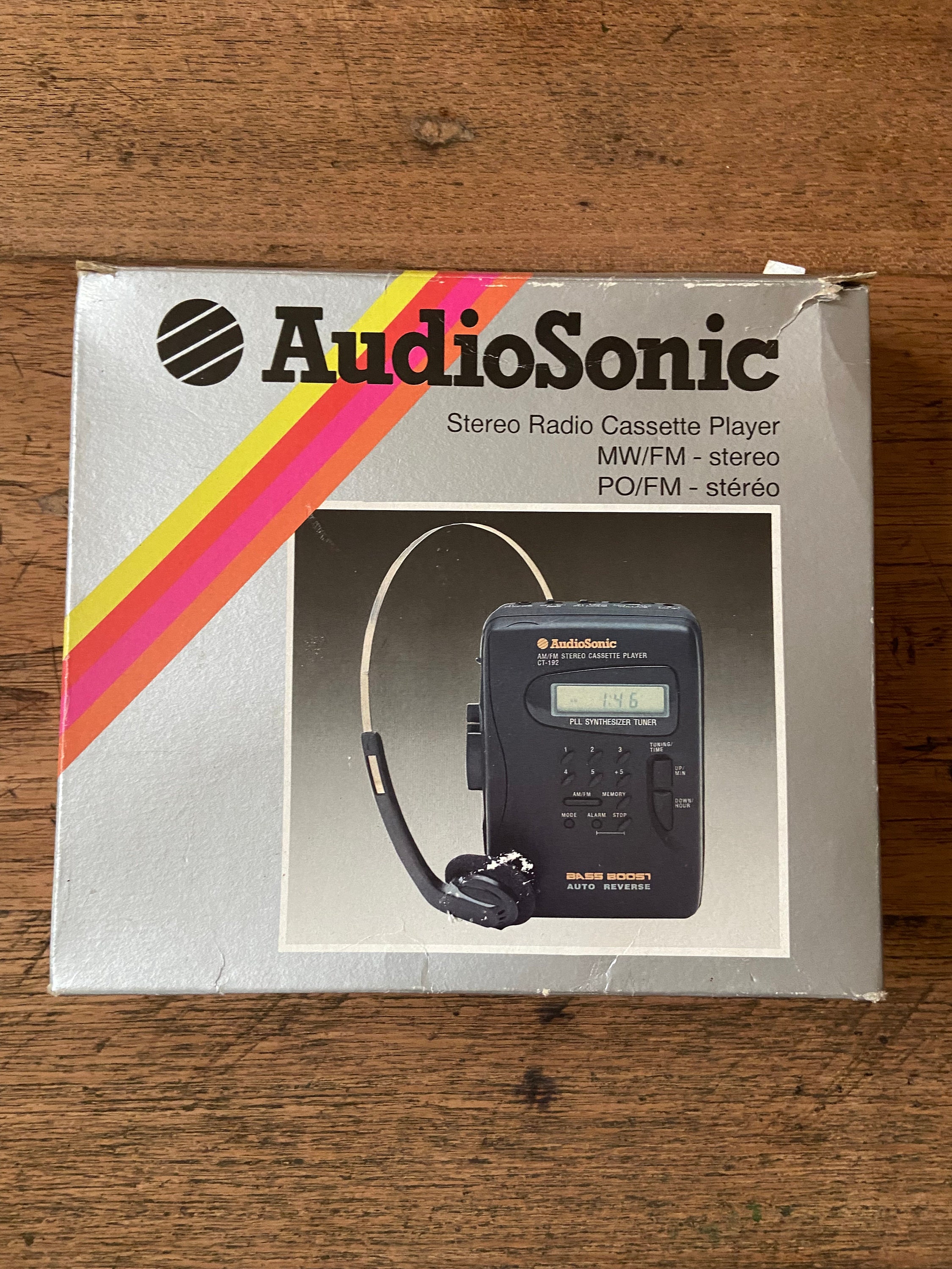 Audiosonic Walkman in Original Box and in Working Condition. CT 192 ...