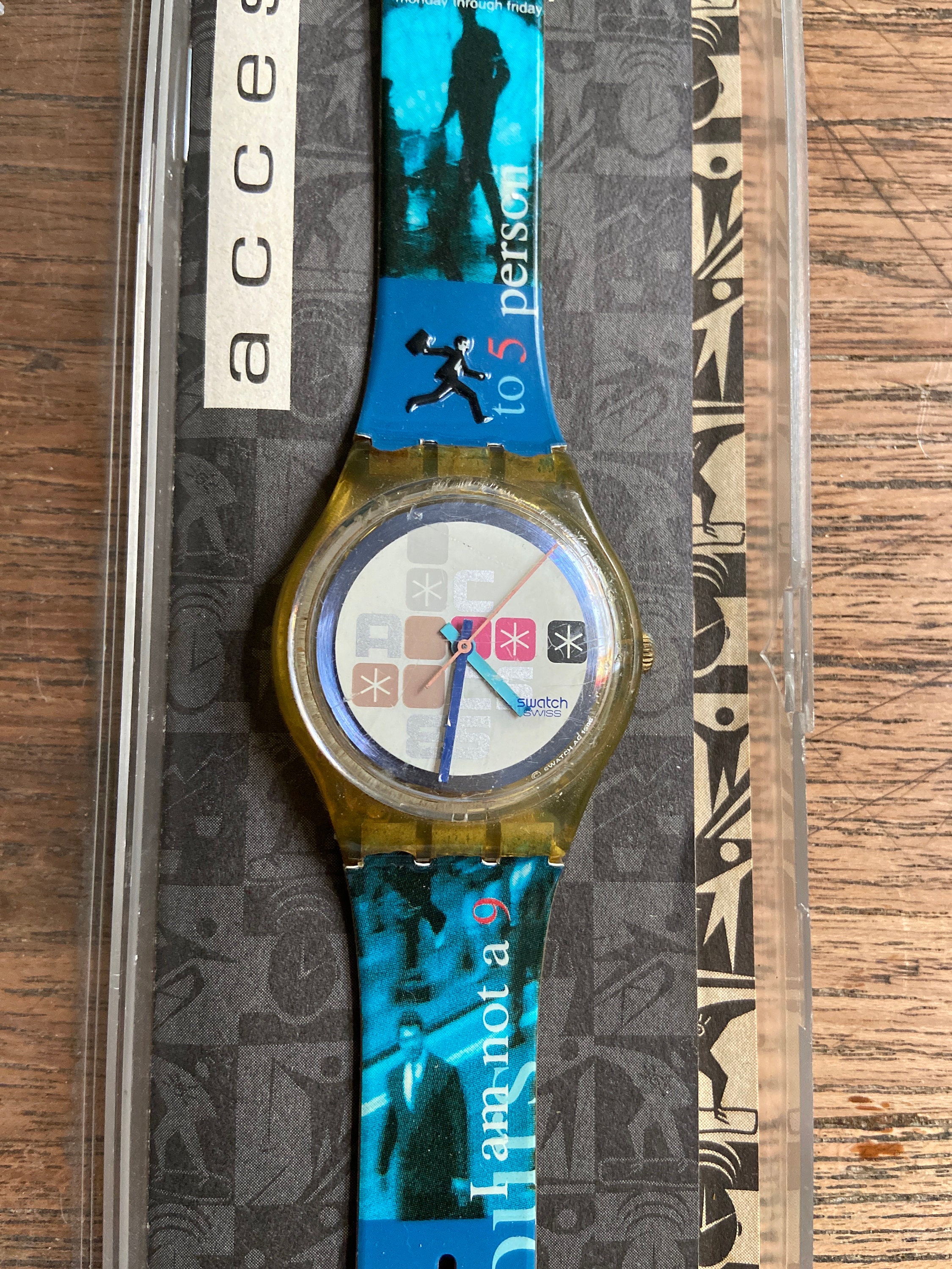 Swatch Keywatch Function Watch Swiss Made Access Rush Hour 'I Am Not a ...