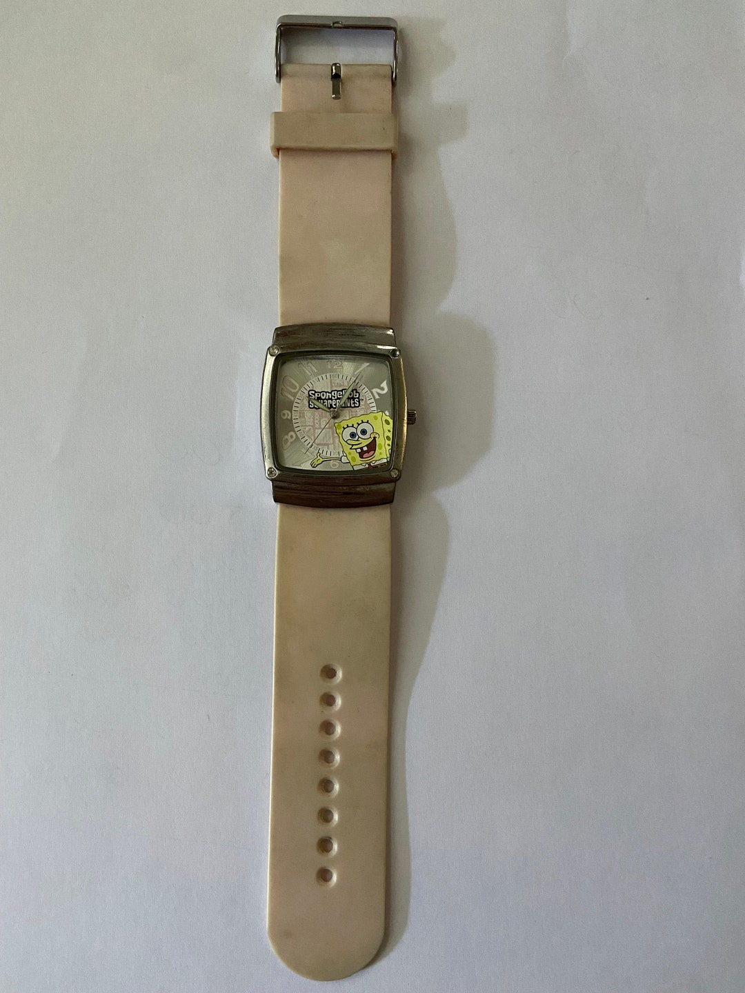 Spongebob Squarepants Wrist Watch. Pink Silicone Strap and - Etsy