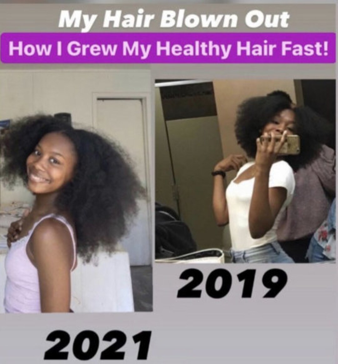 How to Grow Natural Hair FAST & UNDER 100 - Etsy