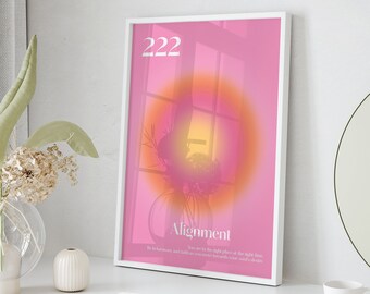 Angel Number Poster 222 - Etsy