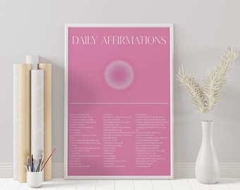 Word of Affirmation Poster - Etsy