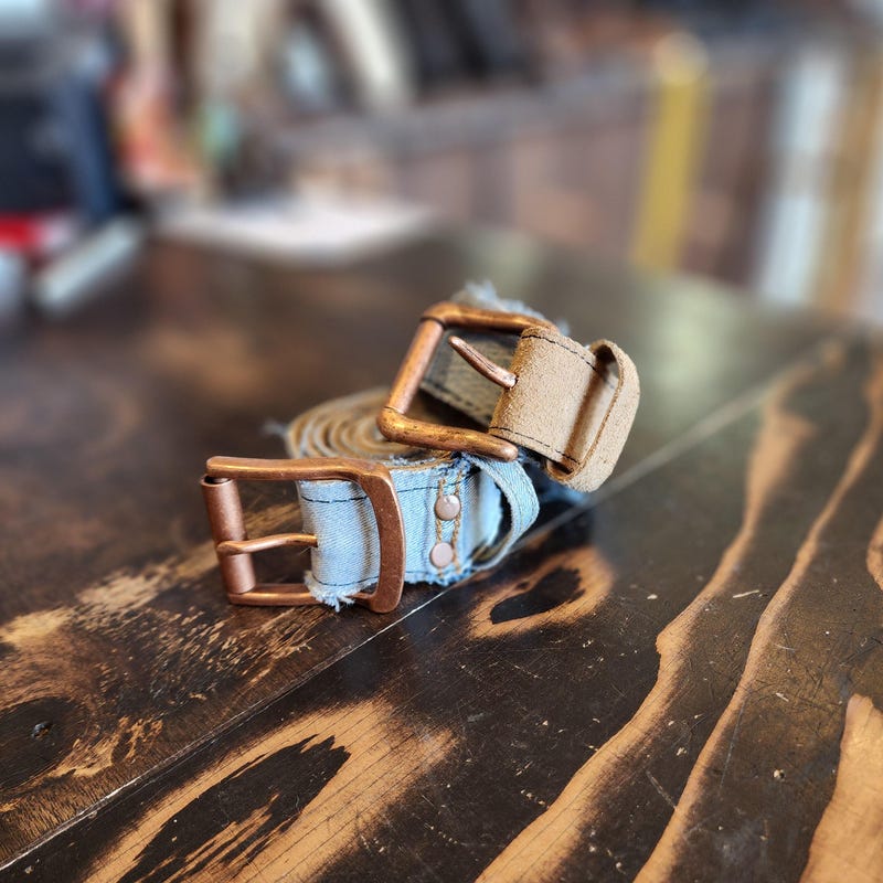 Denim Belt - Etsy