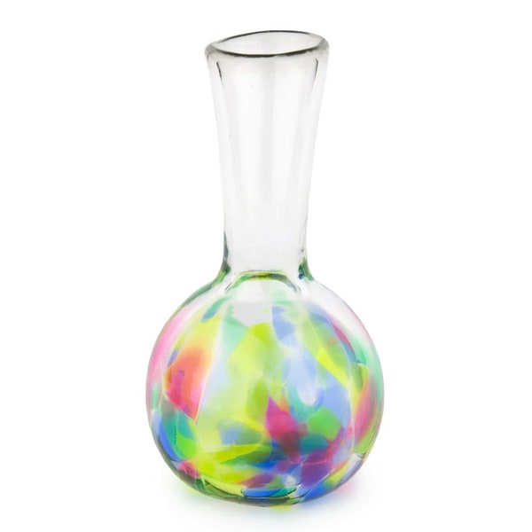 Small Bud Vase Glass Colorful - Etsy