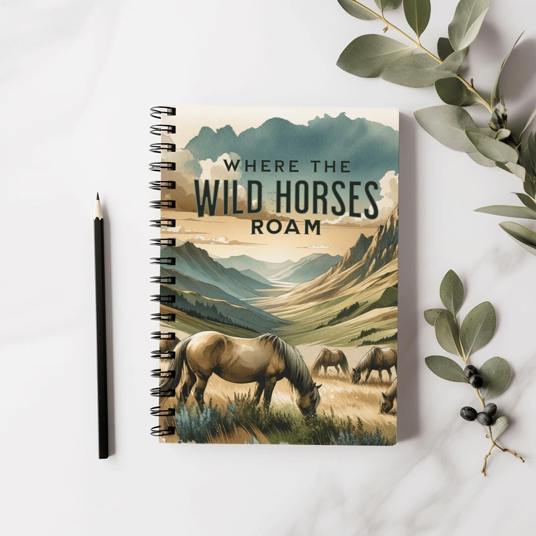 Wild Horse Journal: Retro Western Planner, Equestrian Gift - Etsy
