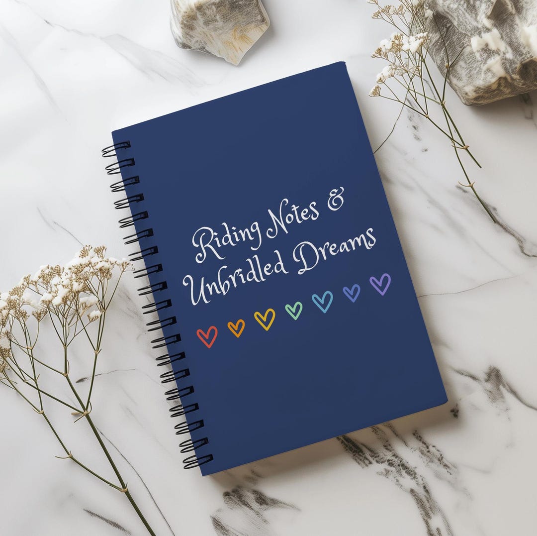 Riding Notes Spiral Notebook, Horse Rider Memo Pad, Barn Daily Planner ...