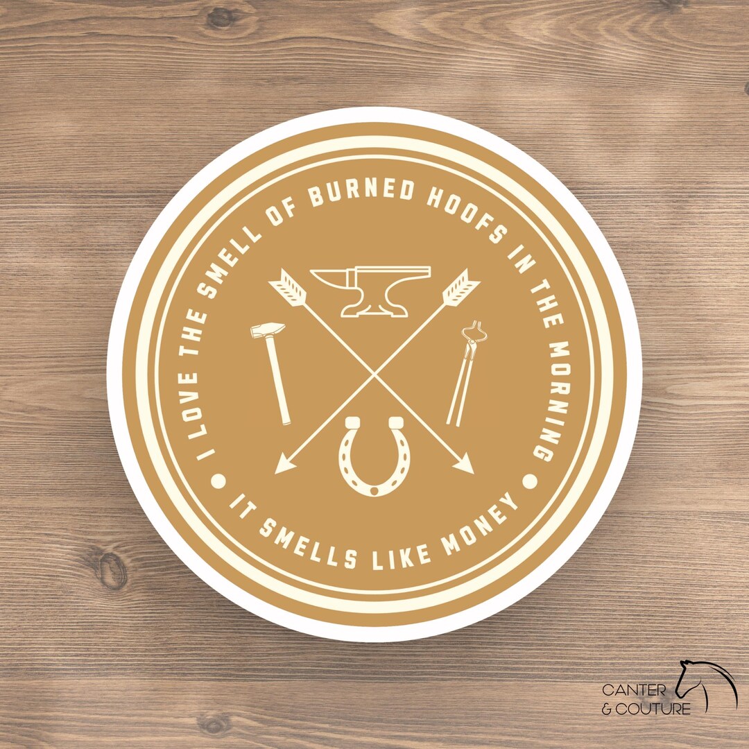 Farrier Vinyl Sticker, Forging Water Bottle Decal, Blacksmith Laptop ...
