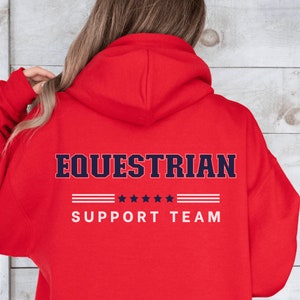Patriotic Equestrian Support Team Hoodie - American Horse Lover Gift - Etsy