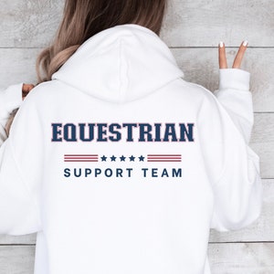 Patriotic Equestrian Support Team Hoodie - American Horse Lover Gift - Etsy