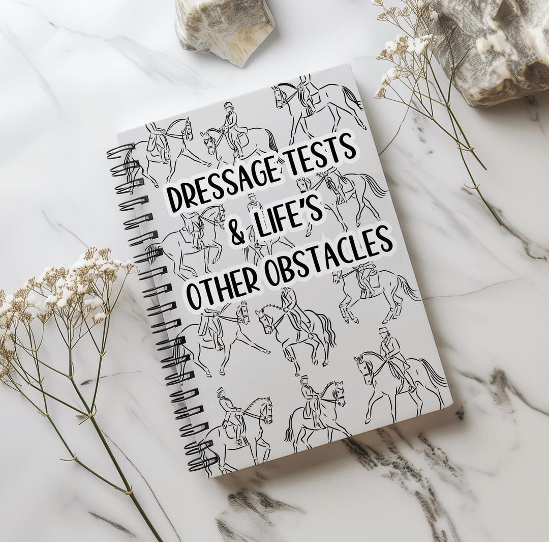 Dressage Horse Rider Spiral Notebook: Equestrian Planner Journal - Etsy