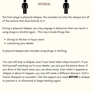 Relapse Prevention Plan - AA Addiction, Recovery, Sobriety, Relapse - Etsy