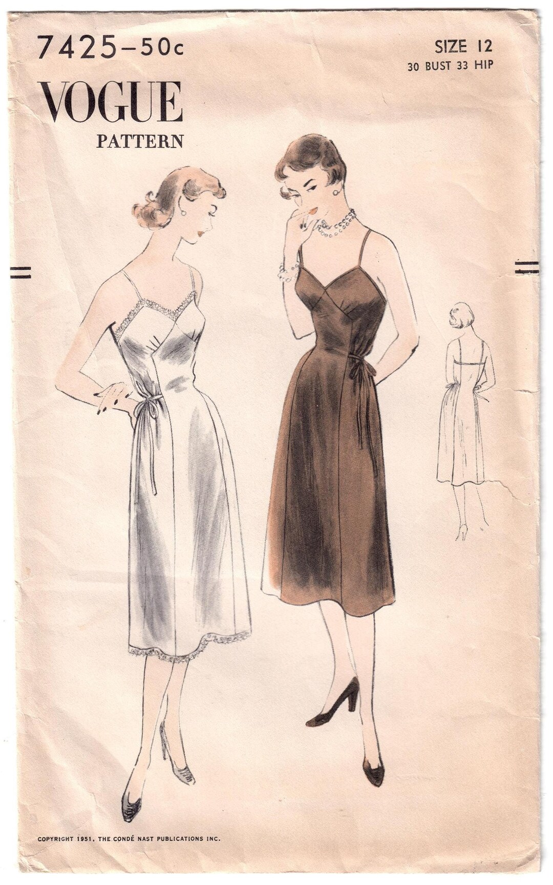 1950s Maternity Slip Dress With Camisole Top, Bust 30 | Vintage ...