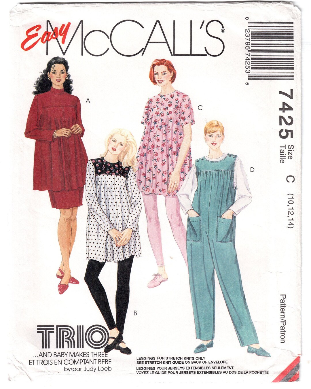1990s Maternity Jumpsuit, Dress & Leggings, Bust 32 34 36 / Vintage ...