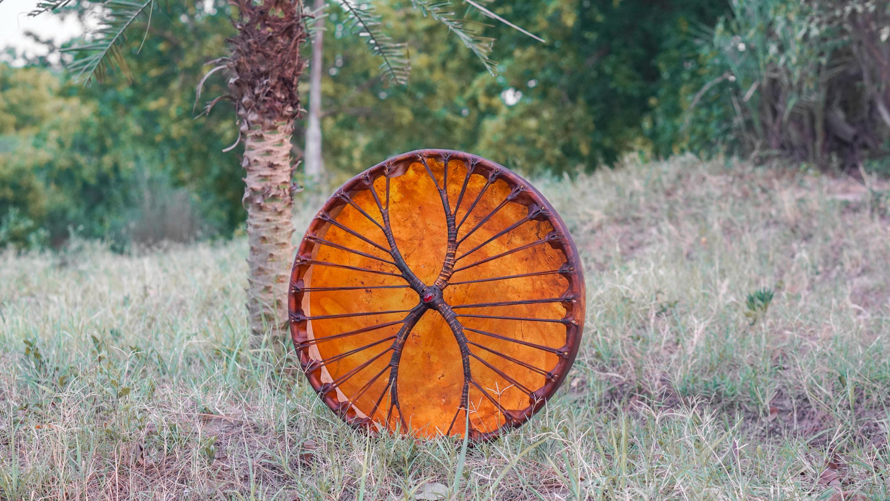 Native American Style Shamanic Drum, Handcraft Elk Rawhide - Etsy