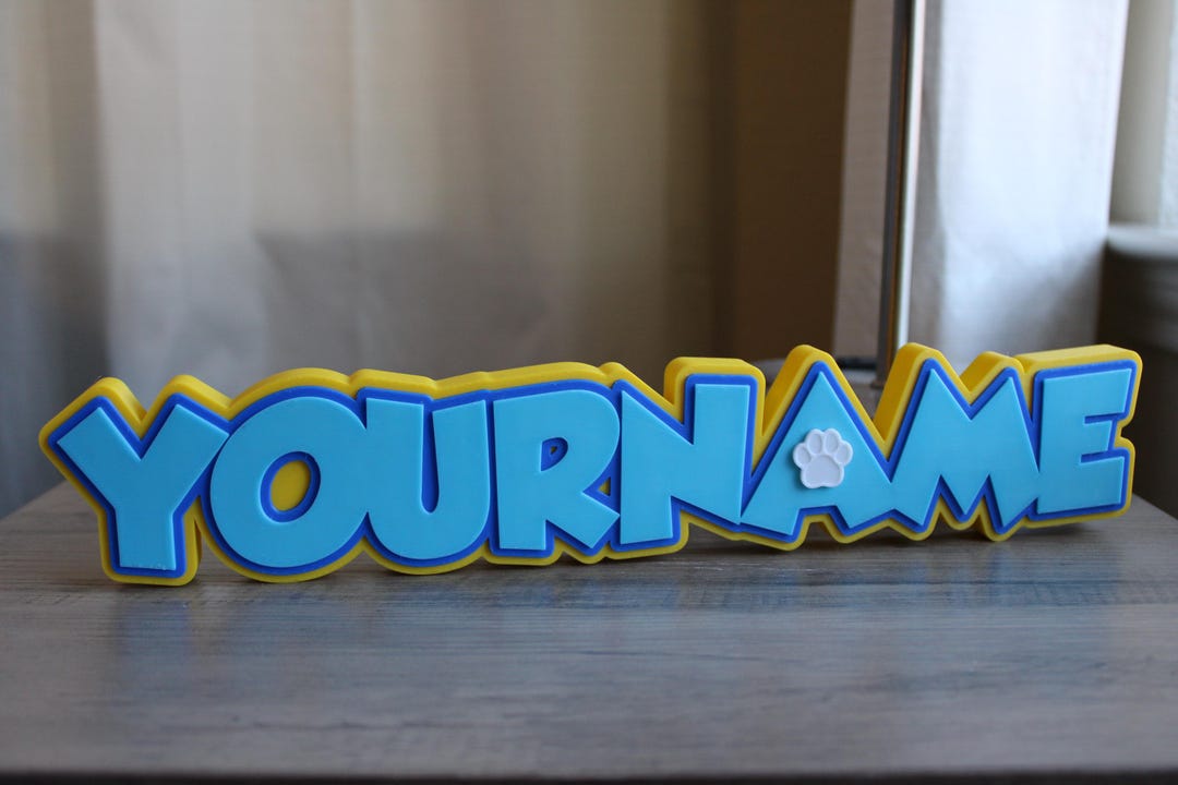 Personalized Patrol Inspired Nameplate - Custom Name Decor - Custom ...