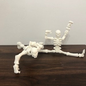 3D Printed Posable Articulating Skeleton for Halloween FREE - Etsy