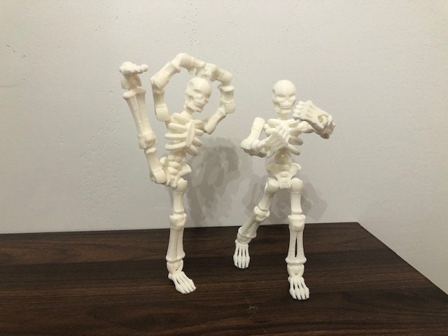 3D Printed Posable Articulating Skeleton for Halloween FREE - Etsy