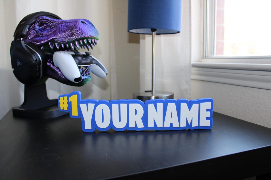 Personalized Gamer Name Sign, Battle Royale Style Name Plate, Custom ...