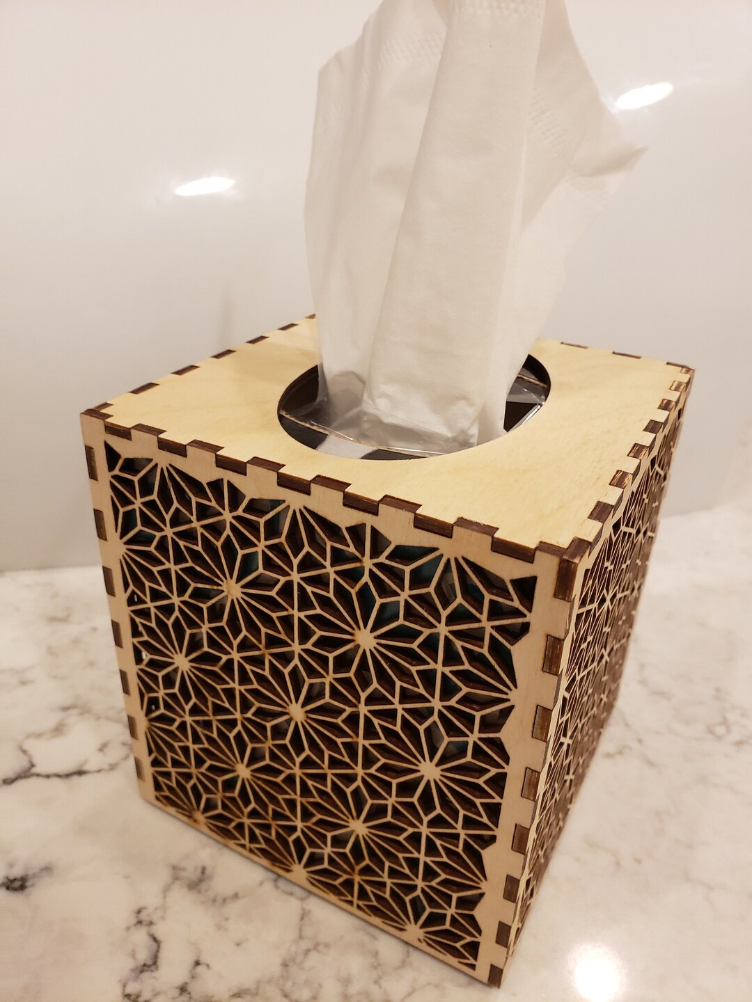 Wood Tissue Box Cover Square - Etsy