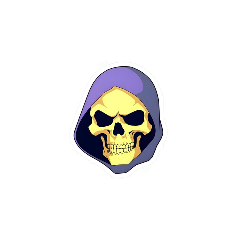 MOTU Skeletor Vinyl Sticker, Vinyl Decal, Aesthetic Stickers, Trendy ...