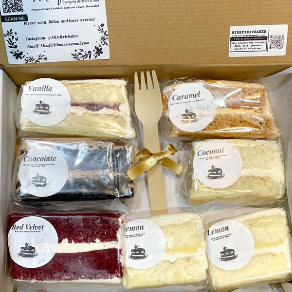 Cake Slice Box - Etsy