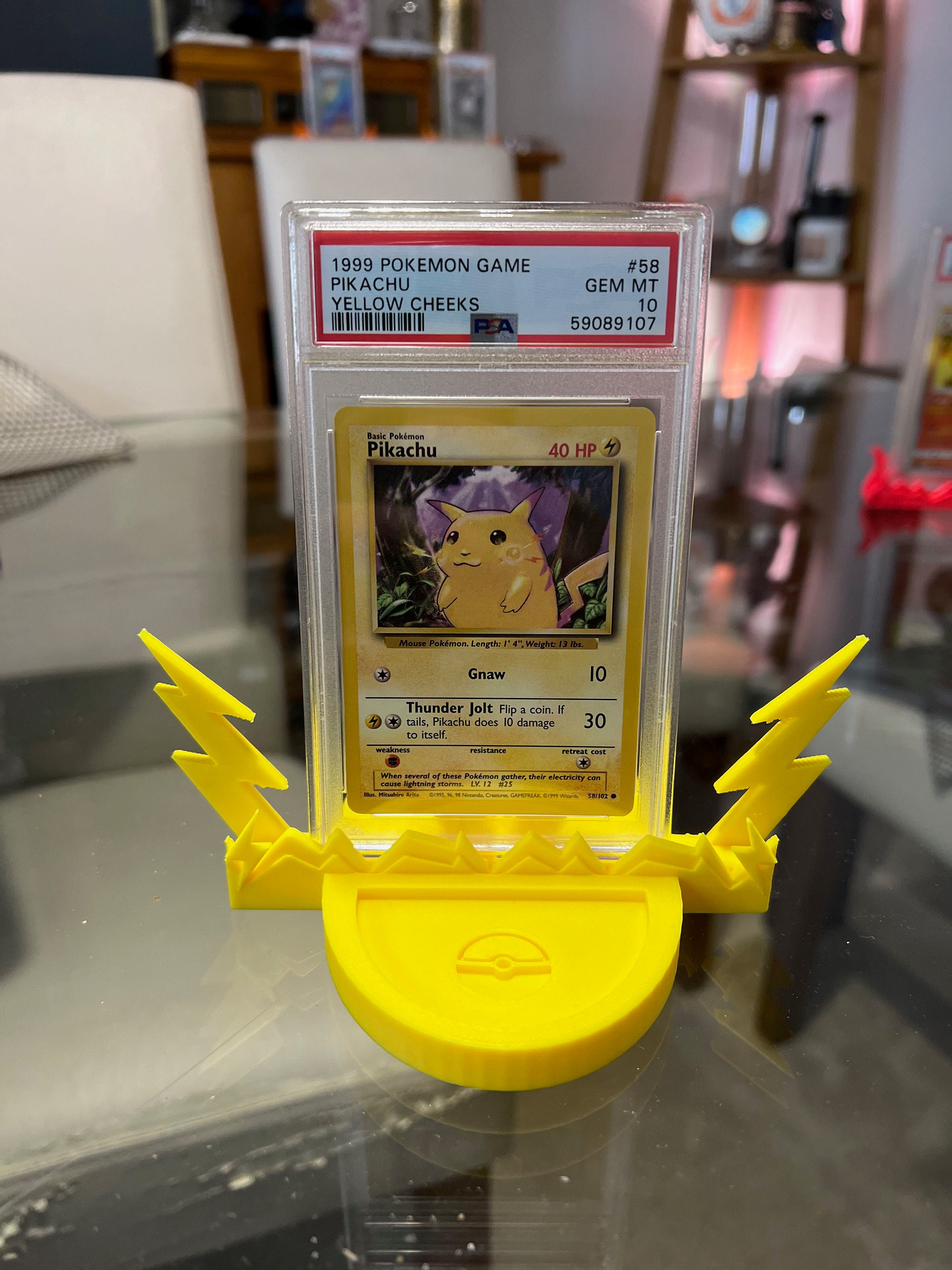 Fire Pokemon TCG Card Stand for Graded Slabs and Non Graded Cards PSA ...