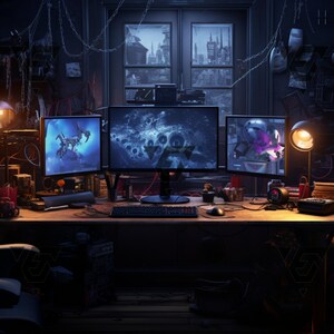 Halloween Spooky Office Virtual Backgrounds | 4 Zoom Virtual ...