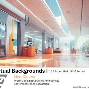 Vibrant Office Virtual Backgrounds 4 Zoom Virtual - Etsy