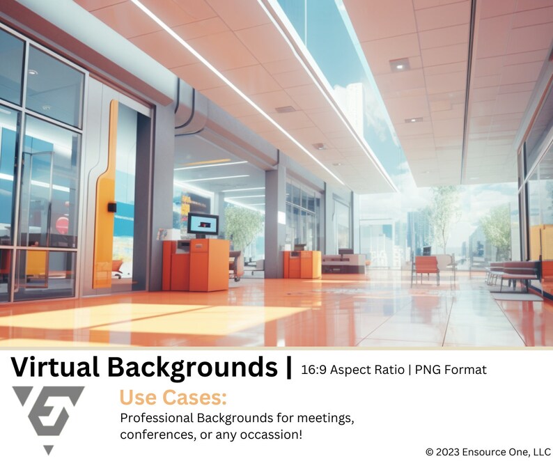 Vibrant Office Virtual Backgrounds 4 Zoom Virtual - Etsy