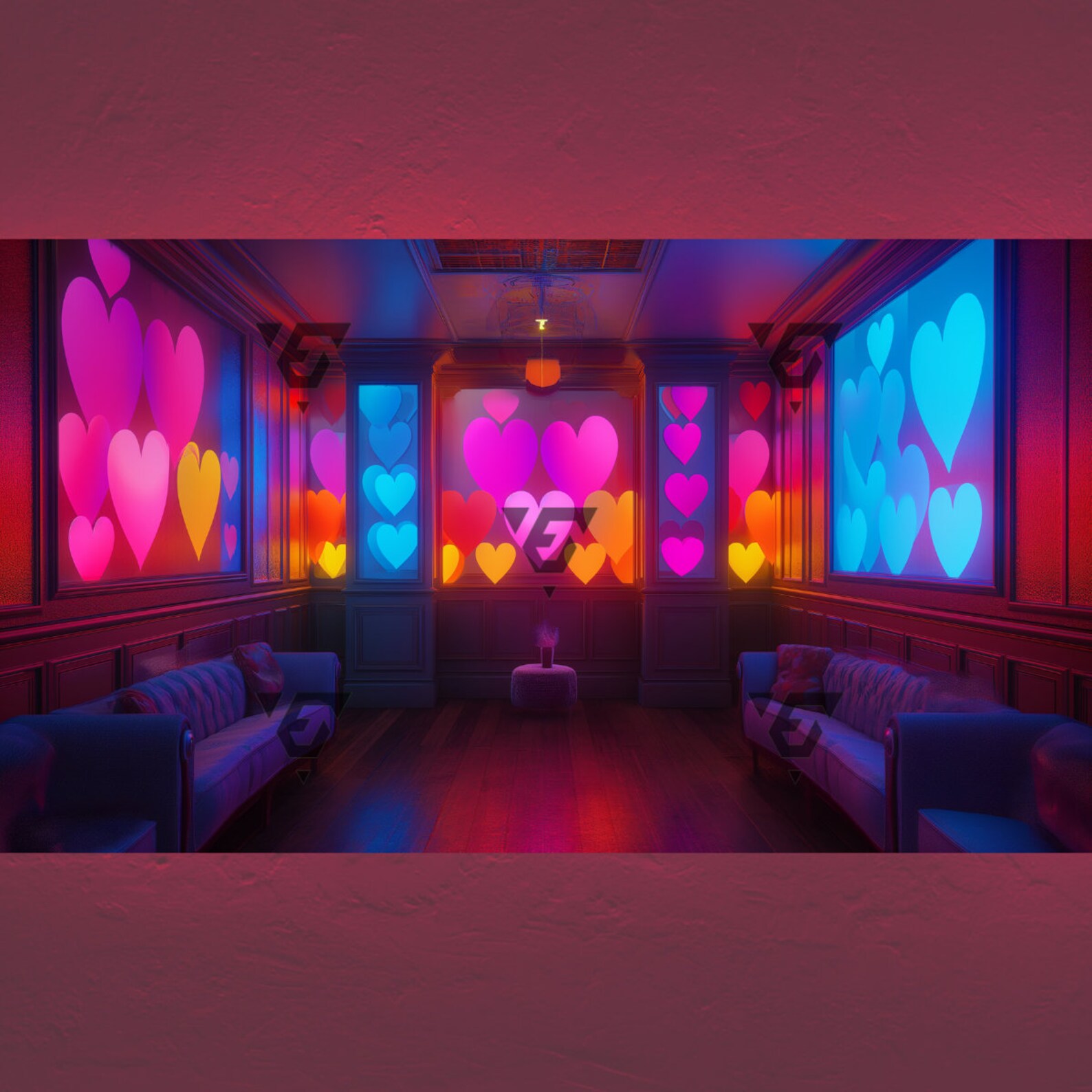 Valentine's Day Virtual Backgrounds Vol. 1 | 4 Zoom Virtual Backgrounds ...