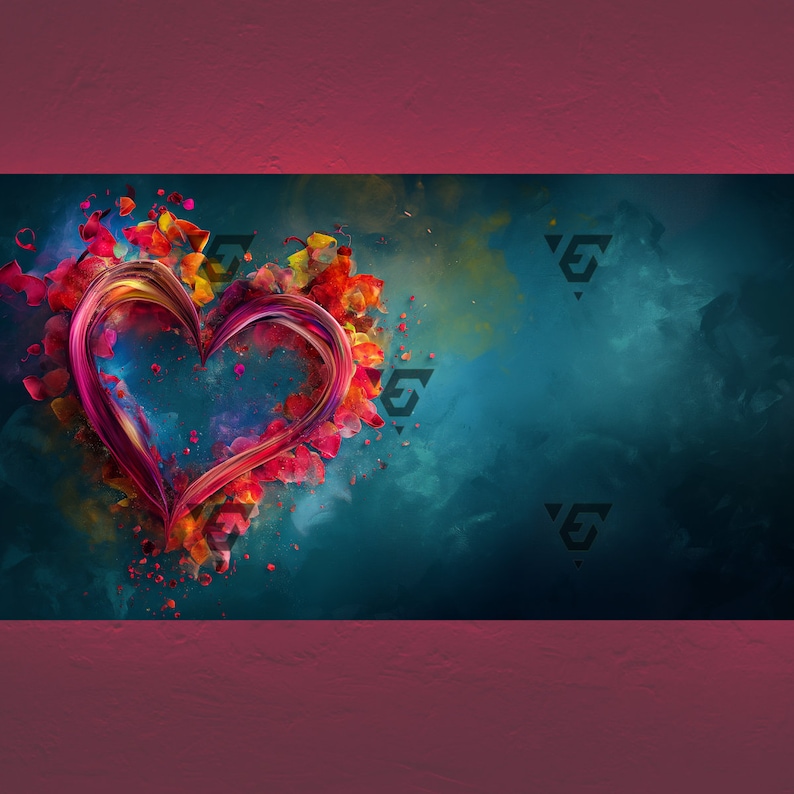 Valentine's Day Virtual Backgrounds Vol. 2 | 4 Zoom Virtual Backgrounds ...