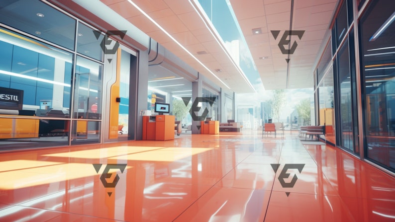 Vibrant Office Virtual Backgrounds 4 Zoom Virtual Backgrounds Backdrop ...