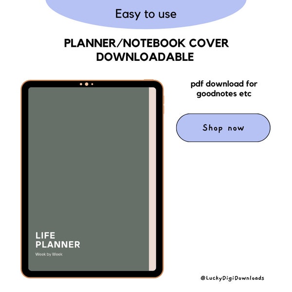 Digital Planner Goodnotes Template Digital Download Planner Page for ...
