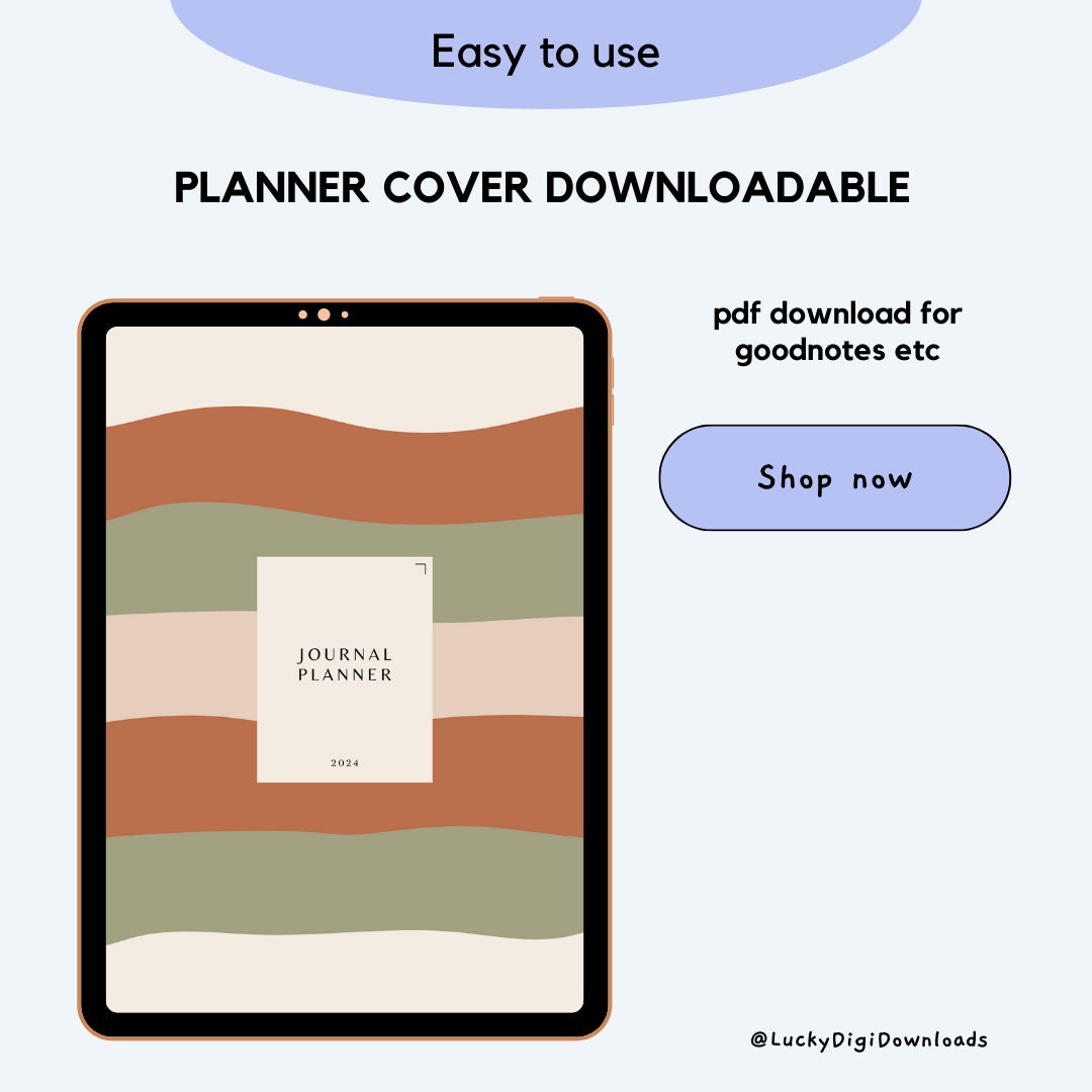 Planner Cover Goodnotes Template Digital Planner Cover Page - Etsy