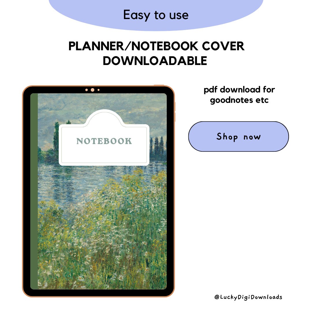 Planner Cover Goodnotes Template- Digital Planner Cover Page for ...
