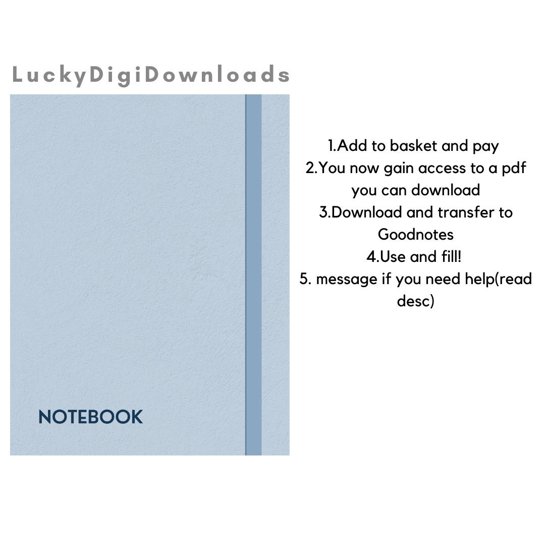 Planner Cover Goodnotes Template Digital Planner Cover Page - Etsy