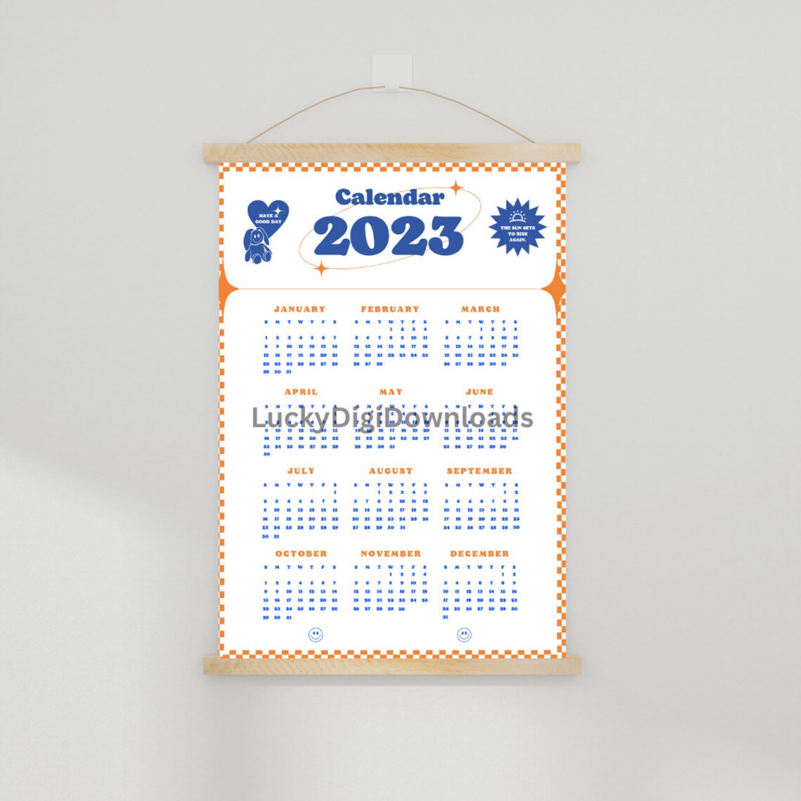 2024 Calendar Printable A4 , A4 2024 Full Calendar Suitable for Framing ...