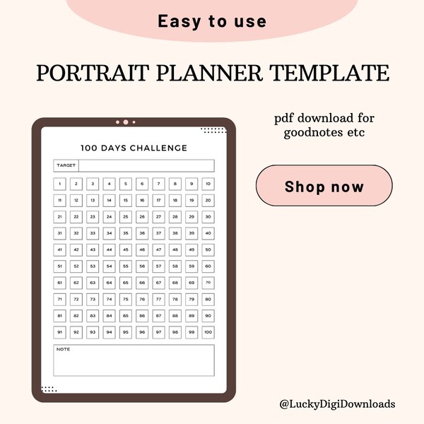 Digital Planner Goodnotes Template Digital Download Planner Page for ...